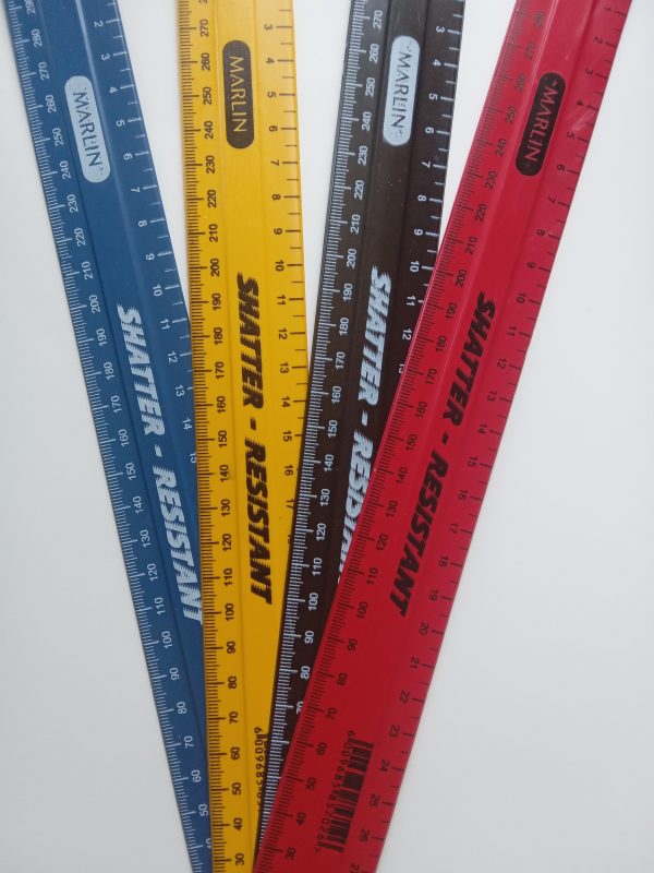 Marlin Shatterproof Ruler – 30cm (10 pack) - Samar Office